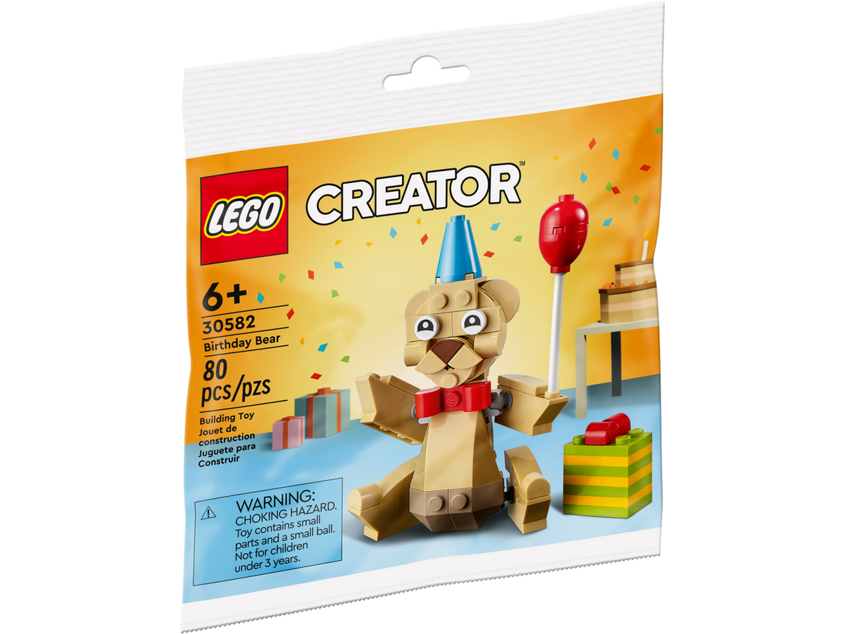 Creator Birthday Bear LEGO Set | 80 Pieces | LEGO Creator – Phantom Toys