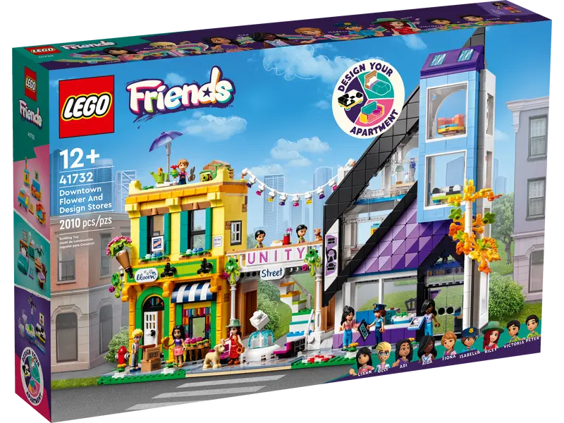 LEGO Friends - Downtown Flower and Design Stores 41732 (2010 Pieces ...
